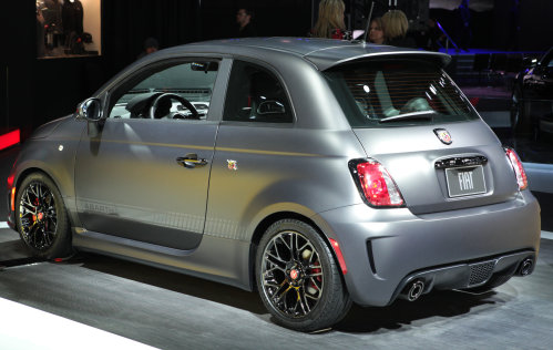 The rear end of the Fiat 500 Abarth Tenebra Design Concept | Torque News